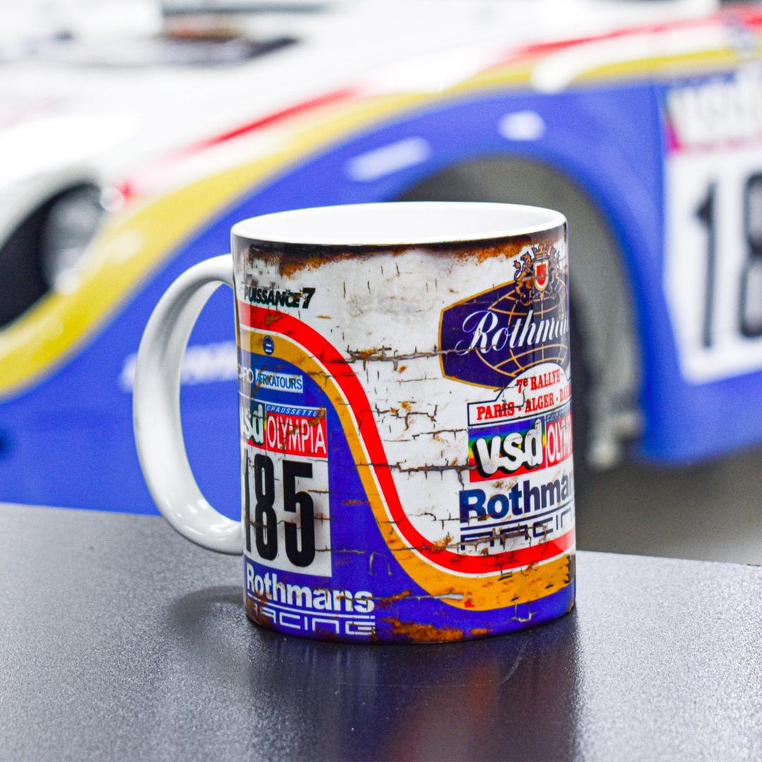 Rothmans Racing 959 Paris-dakar 1985 Mug - Classic Rally Car Coffee Cup ...