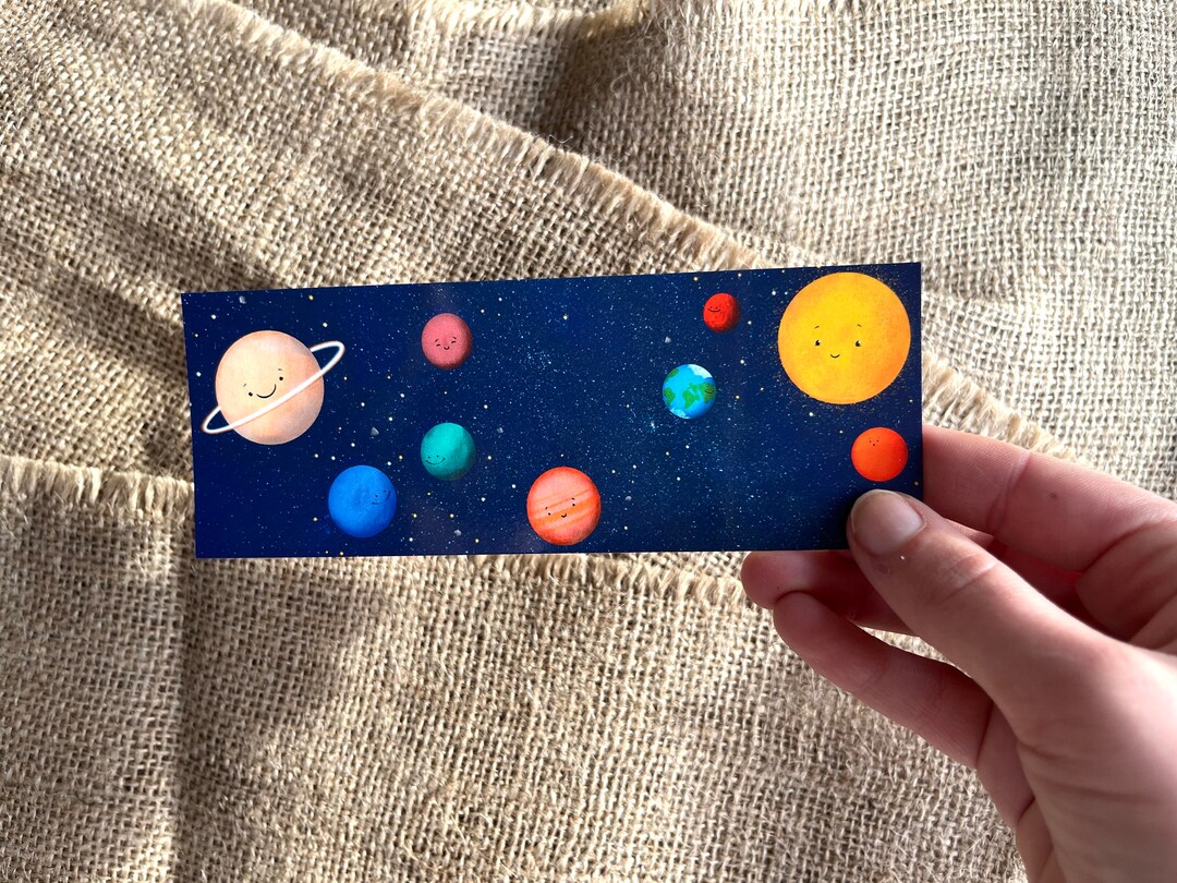 Solar System Illustrated Bookmarks, Perfect for Teachers, Students, or ...