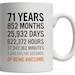 71st Birthday Gift 71 Seventy One Years Old Months Days - Etsy