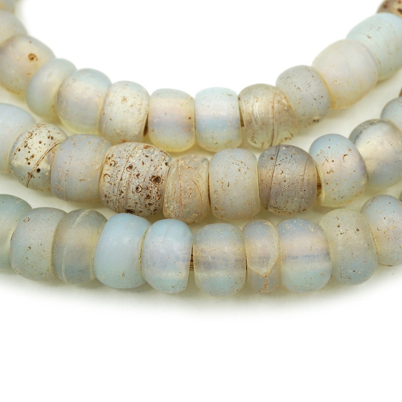 Bohemian White Trade Beads - Etsy