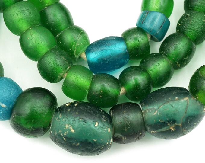 Large Rare Ancient Roman Glass Beads From Mali (12-20mm) African Beads ...