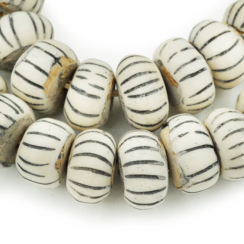 White African Bone Beads 20-24mm Large Bone Made in Kenya - Etsy