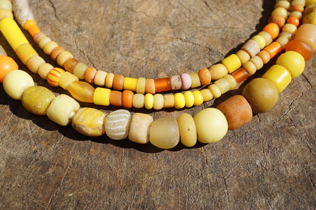 Ancient Excavated Djenne Beads From Mali, Africa Foye Roman Glass Small ...