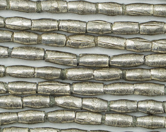 African Heishi Ethiopian Metal Beads (3x5mm) Handmade Recycled Hand ...