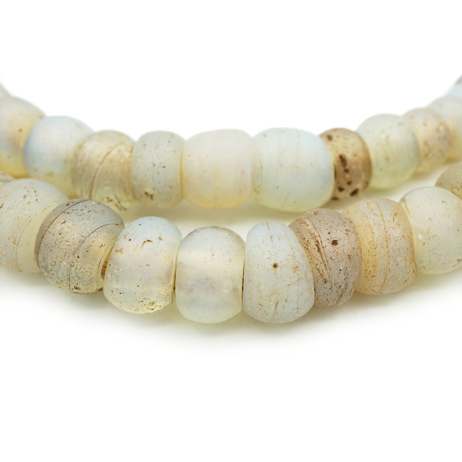 Rare Ancient Dutch Moon Glass Beads From Mali (9-13mm) Dutch Dogon ...
