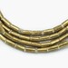 100 Handmade Ethiopian Tube Beads 3x7mm Recycled Brass Hand-forged ...