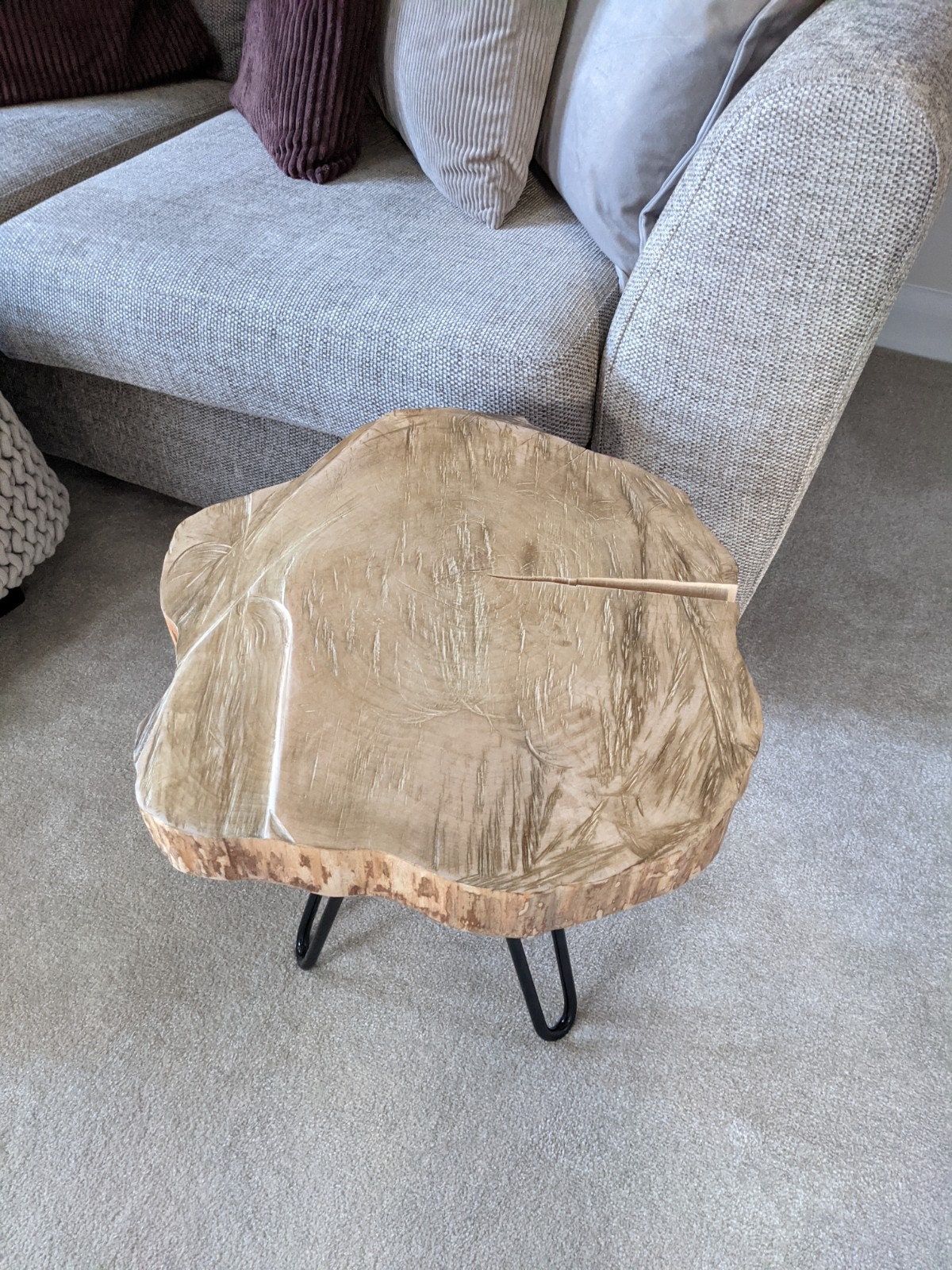 Wood Slice Coffee Table - Etsy UK