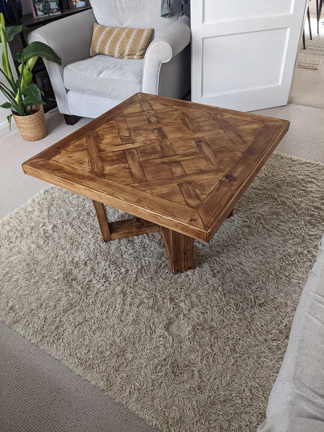 Parquet Coffee Table // Hidden Puzzle Table - Etsy UK