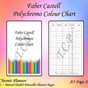 Faber Castell Polychromo Colour Chart Pencilspencil - Etsy