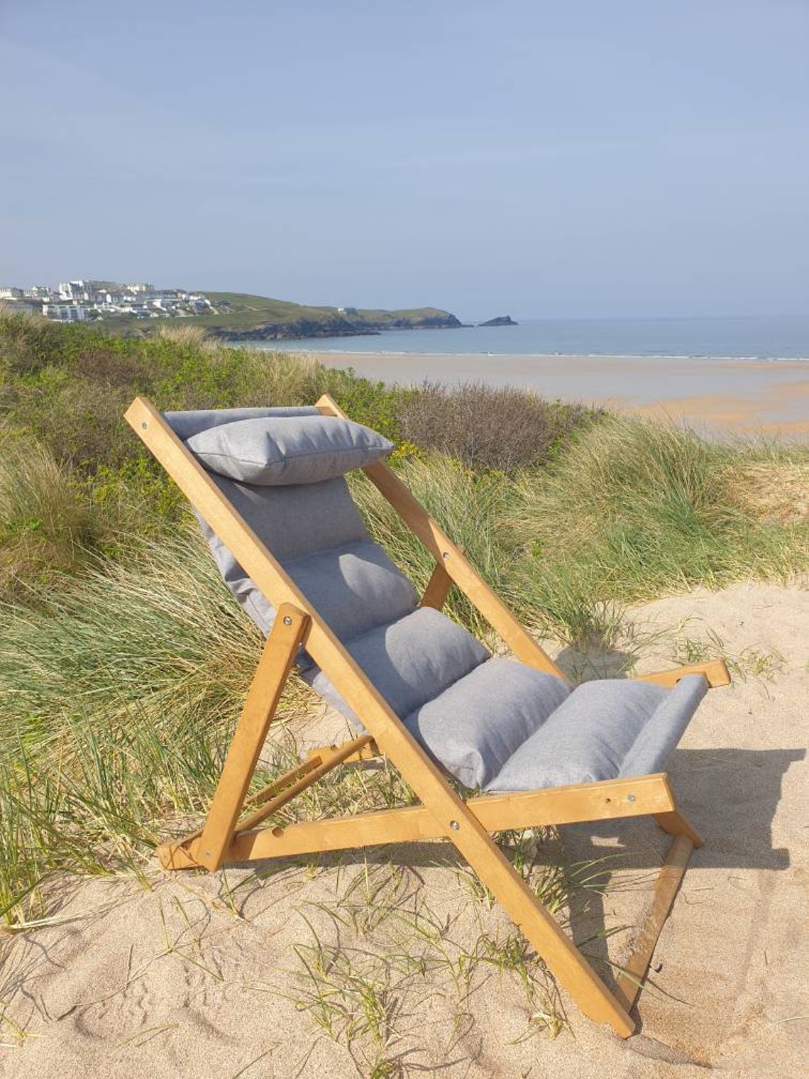 NEW Hardwood Luxury Garden Deck Chair Padded Beach Wooden - Etsy UK