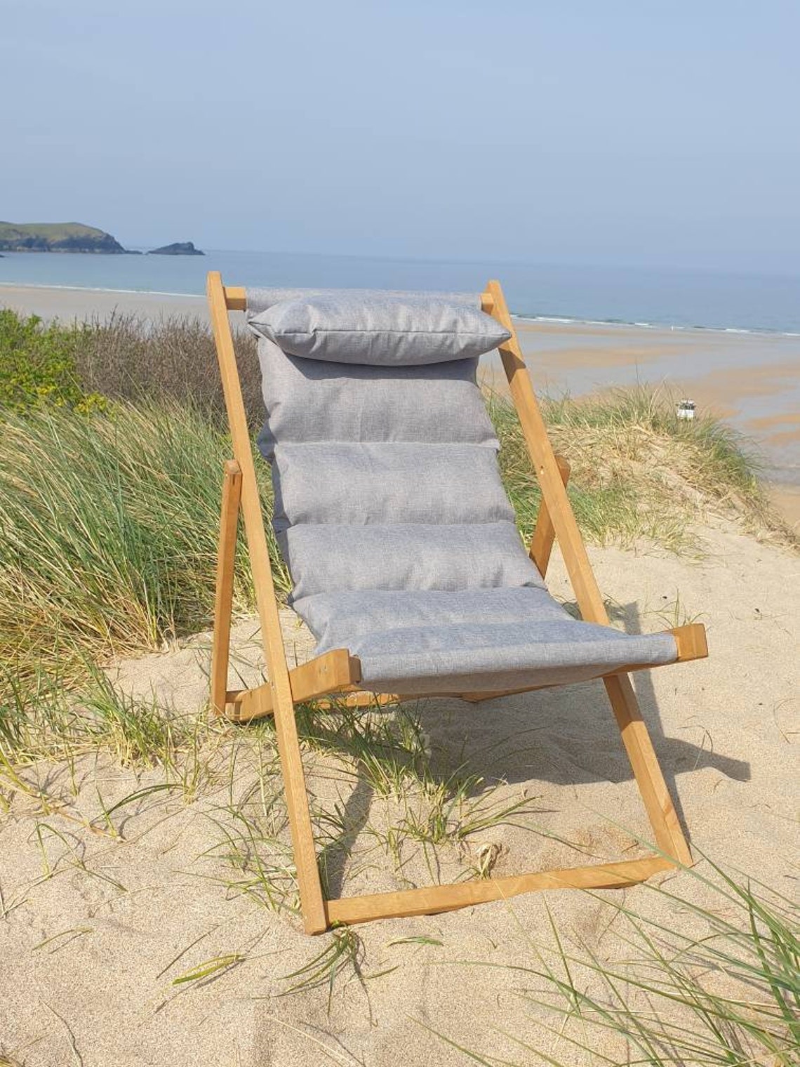 NEW Hardwood Luxury Garden Deck Chair Padded Beach Wooden - Etsy UK
