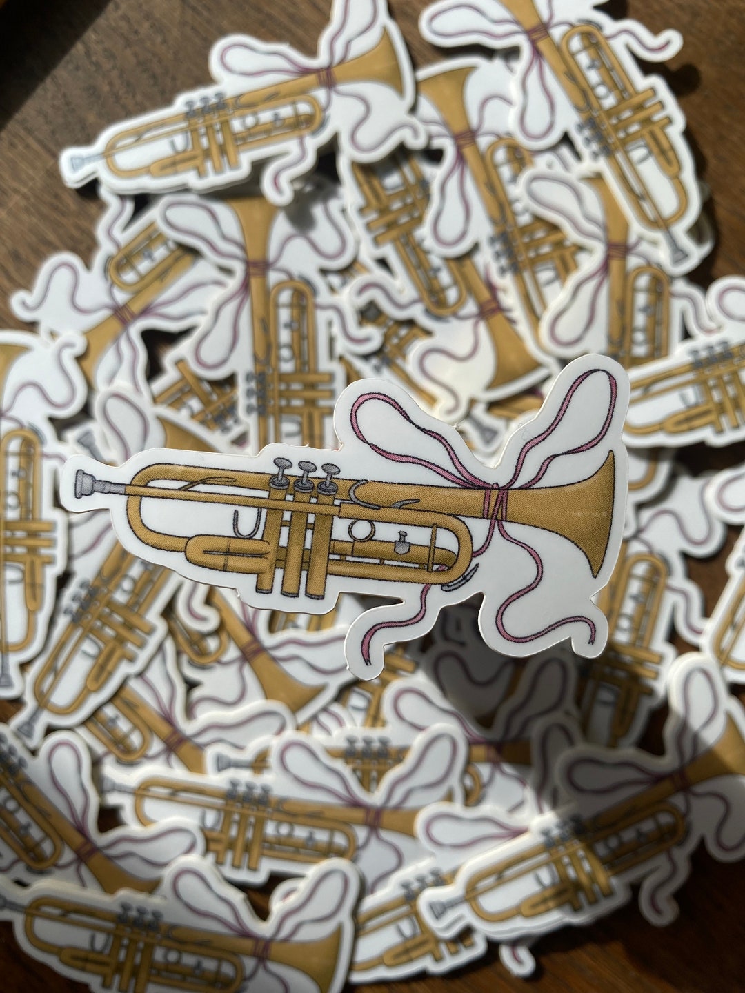 Coquette Trumpet Sticker - Etsy