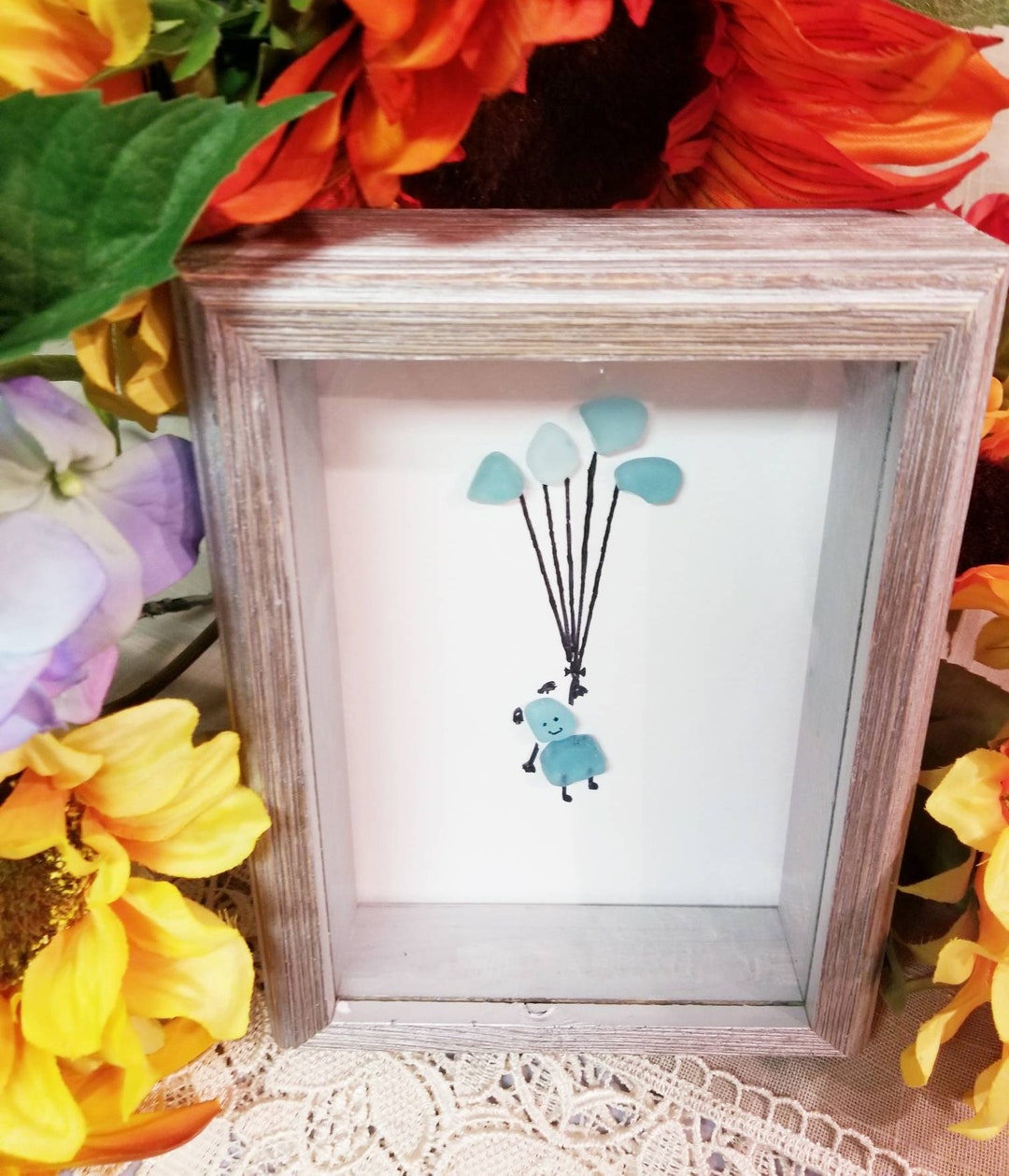 Balloons Sea Glass Print - Etsy