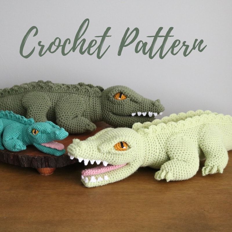 Crochet Alligator - Etsy