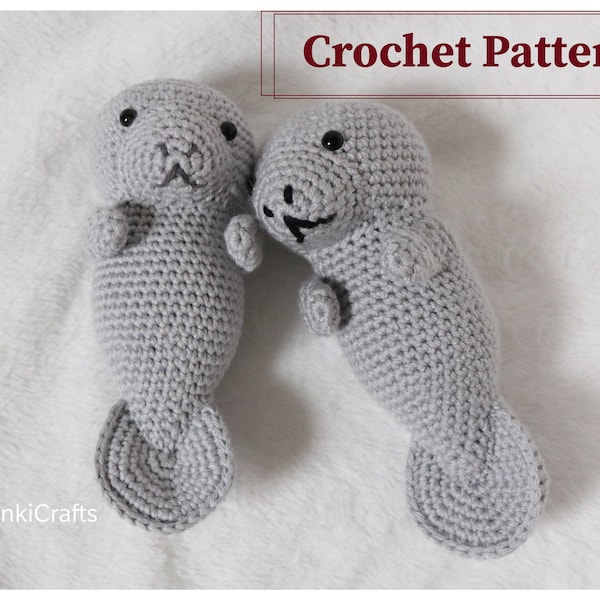 Crochet Manatee Pattern - Etsy