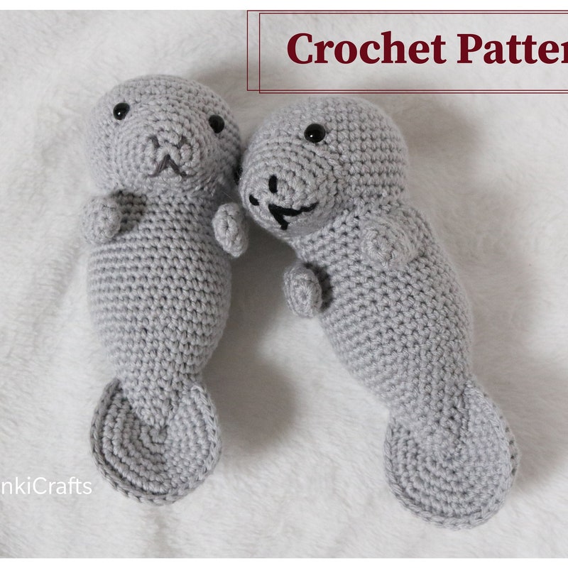 Crochet Manatee Pattern - Etsy