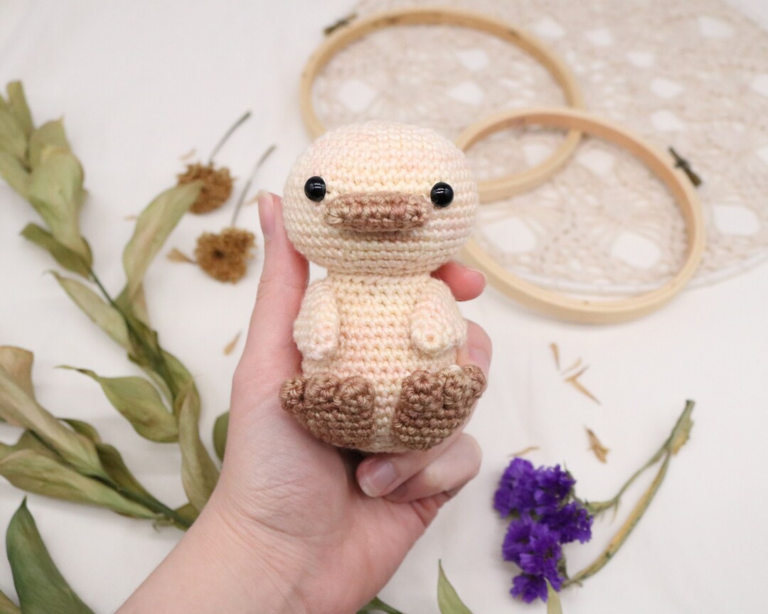 Handmade Small Crochet Duckling Doll: Handmade Wool Amigurumi - Etsy