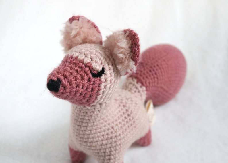 Fairytale Pink Fox Crochet/amigurumi Doll Pink Fox Soft - Etsy