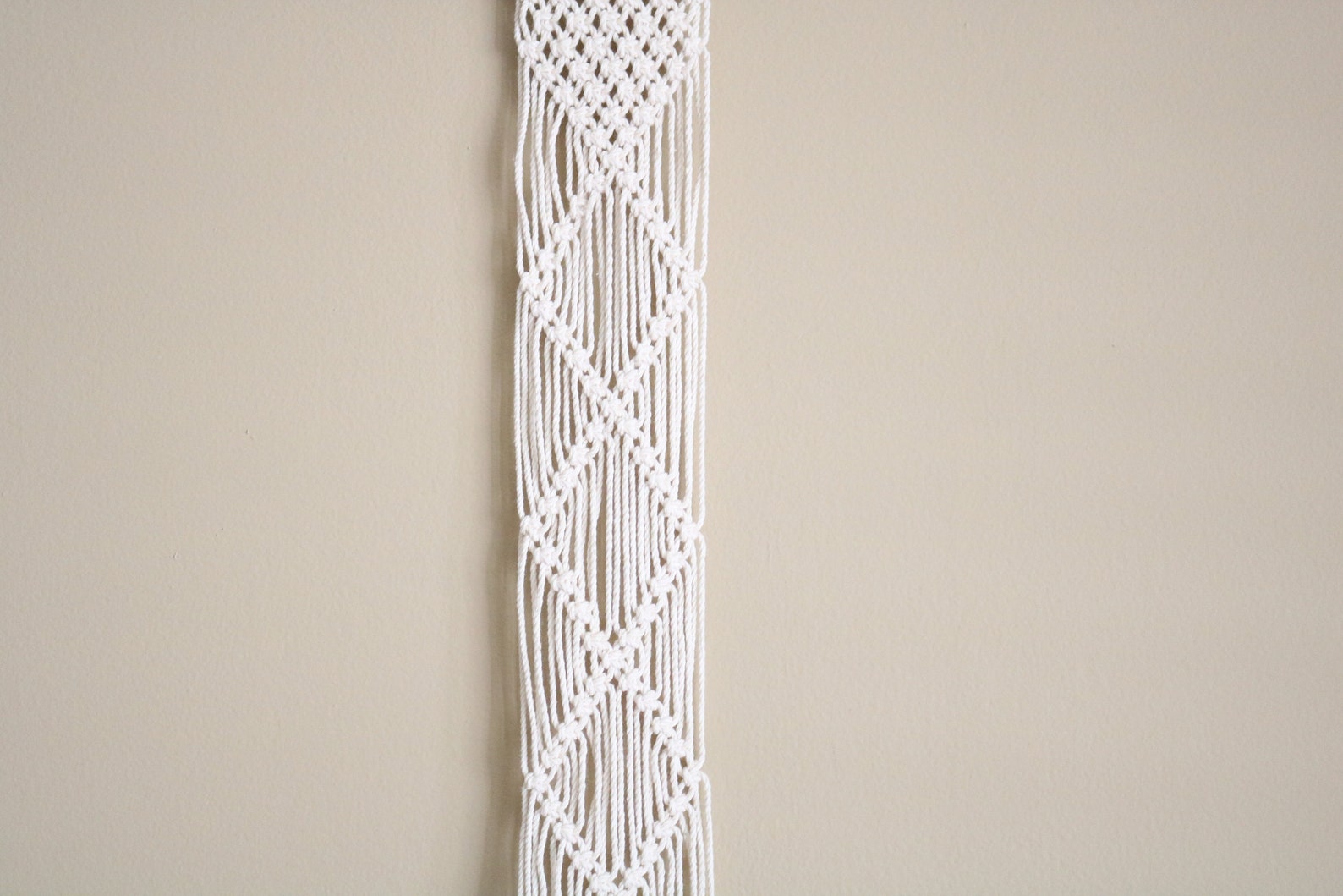 Handmade Small Thin Macrame Wall Hanging Thin Macrame - Etsy