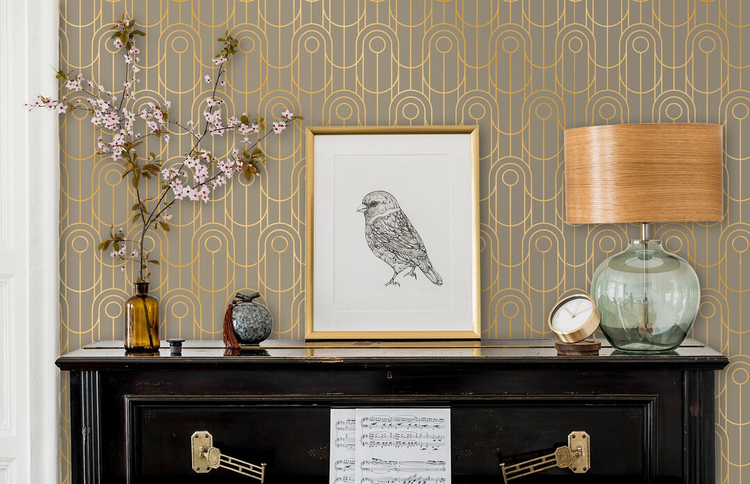 Art Deco Wallpaper, Art Nouveau Wallpaper, Geometric Wallpaper, Antique ...