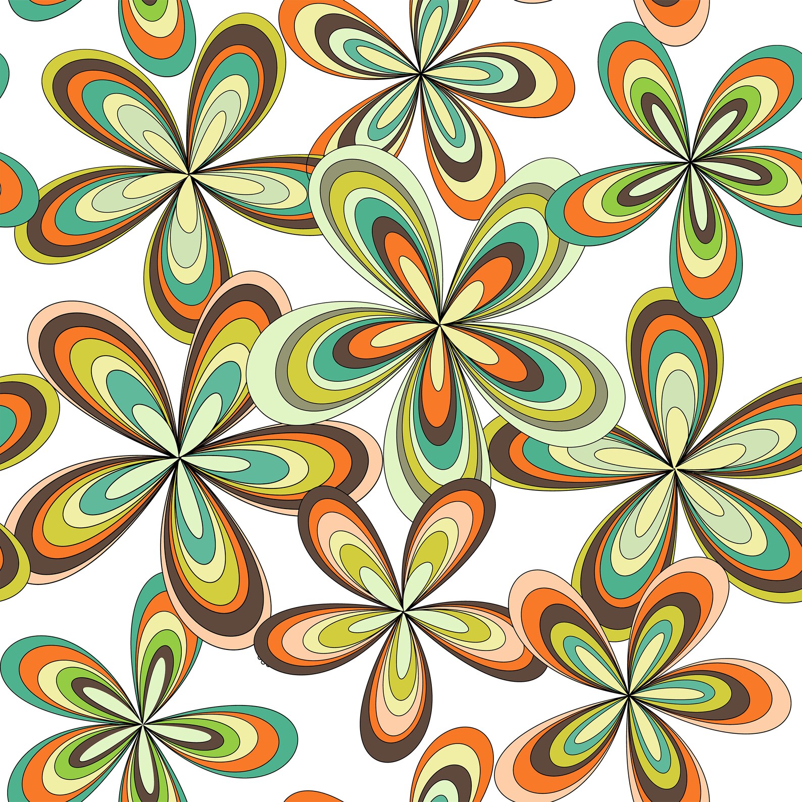 Retro Wallpaper, Funky Wallpaper, Vintage Wallpaper, Peel and Stick ...