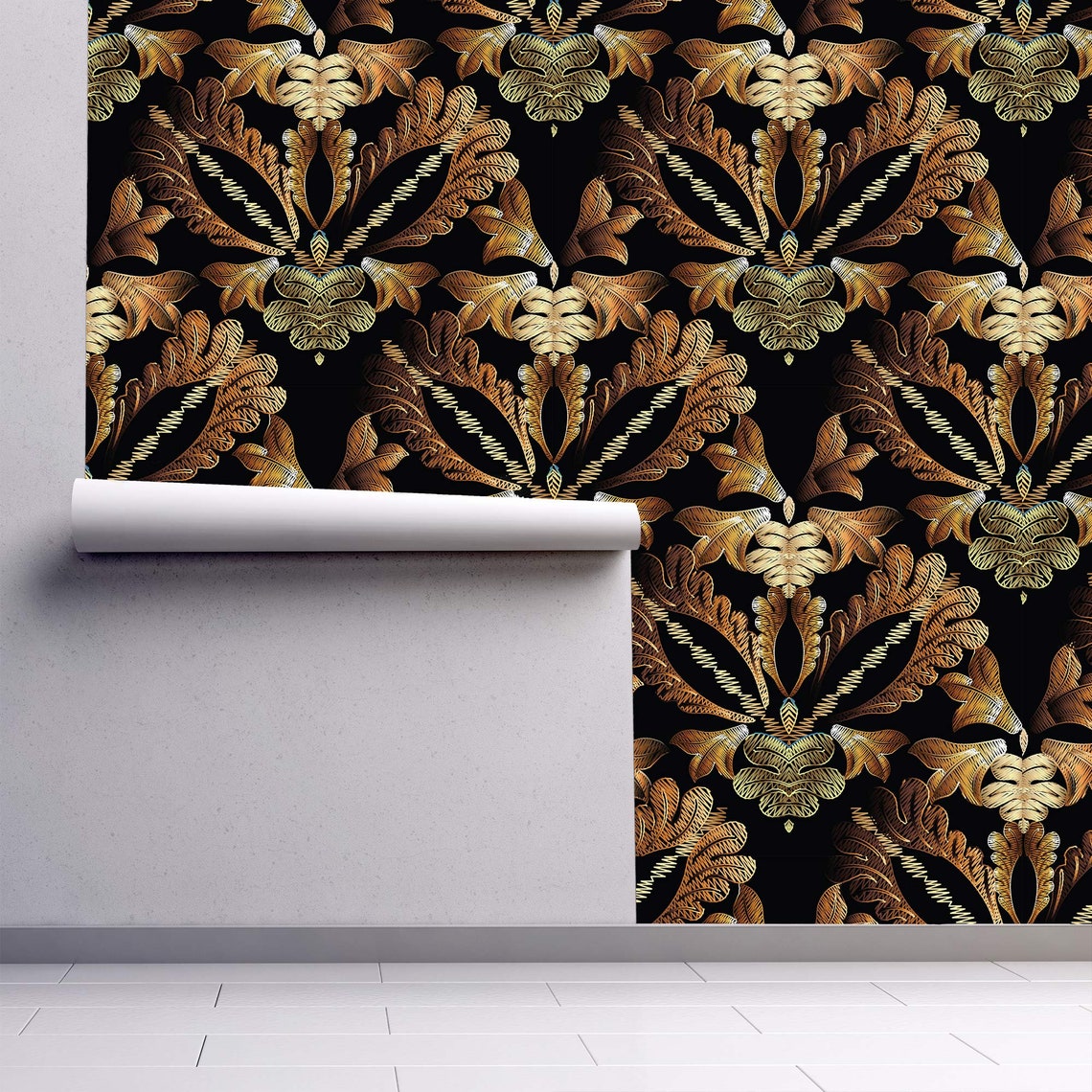 Victorian Wallpaper Gothic Wallpaper Art Nouveau Wallpaper | Etsy