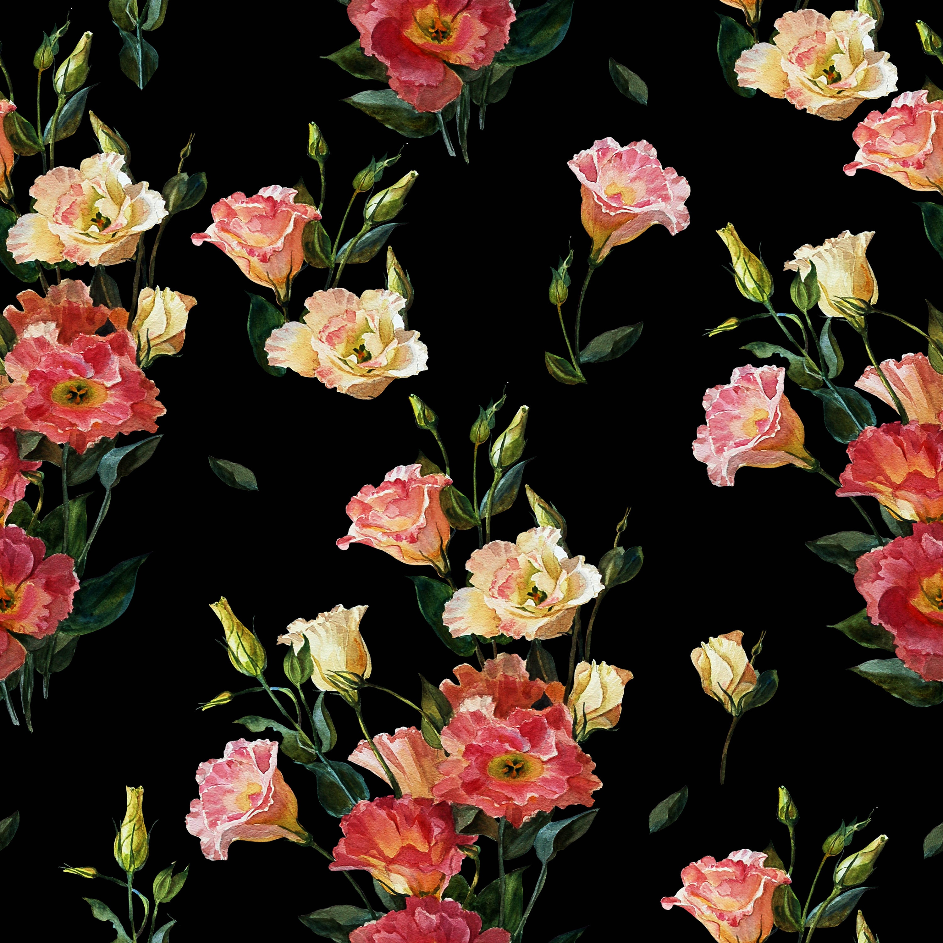 Dark Floral Wallpaper Rose Wallpaper. Victorian Wallpaper | Etsy