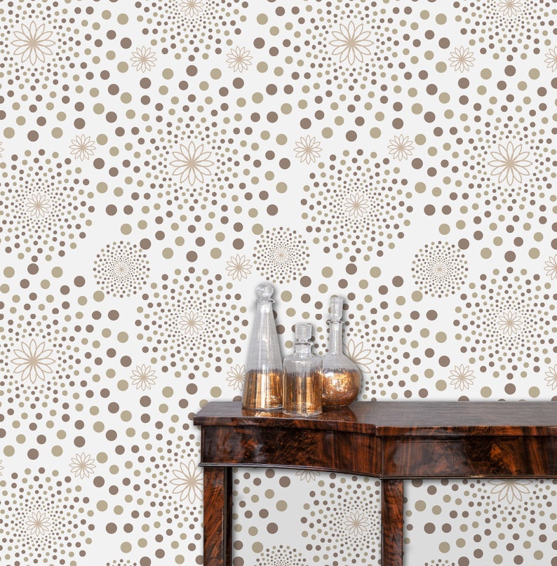 Retro Wallpaper, Mid Century Modern, Vintage Wallpaper, Starburst Retro ...