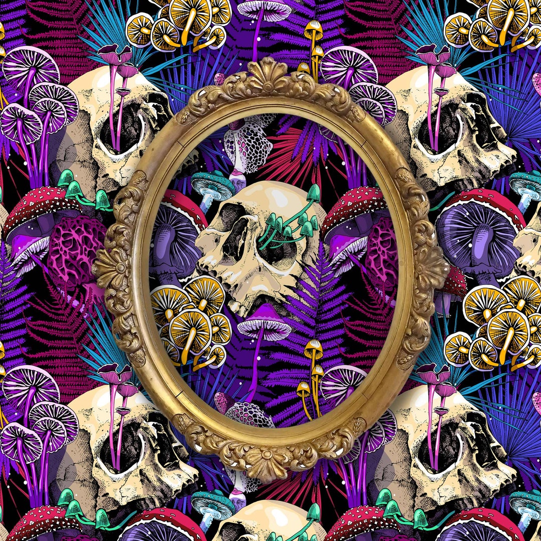 Skull Wallpaper, Gothic Wallpaper, Tropical Wallpaper, Mushroom ...