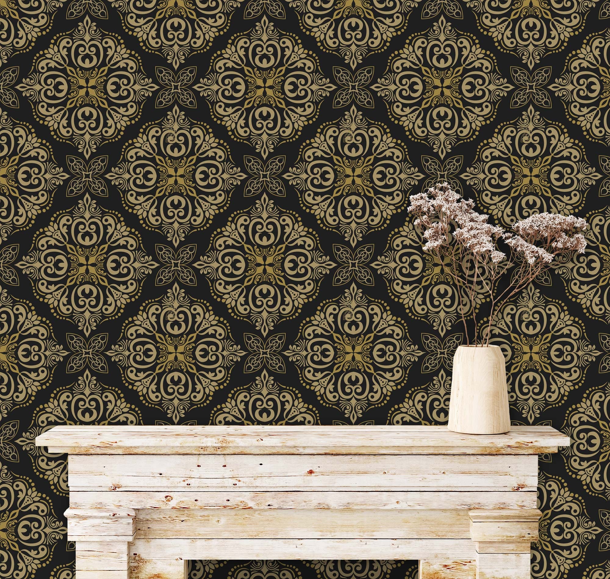 Art Deco Wallpaper Victorian Wallpaper Art Nouveau | Etsy