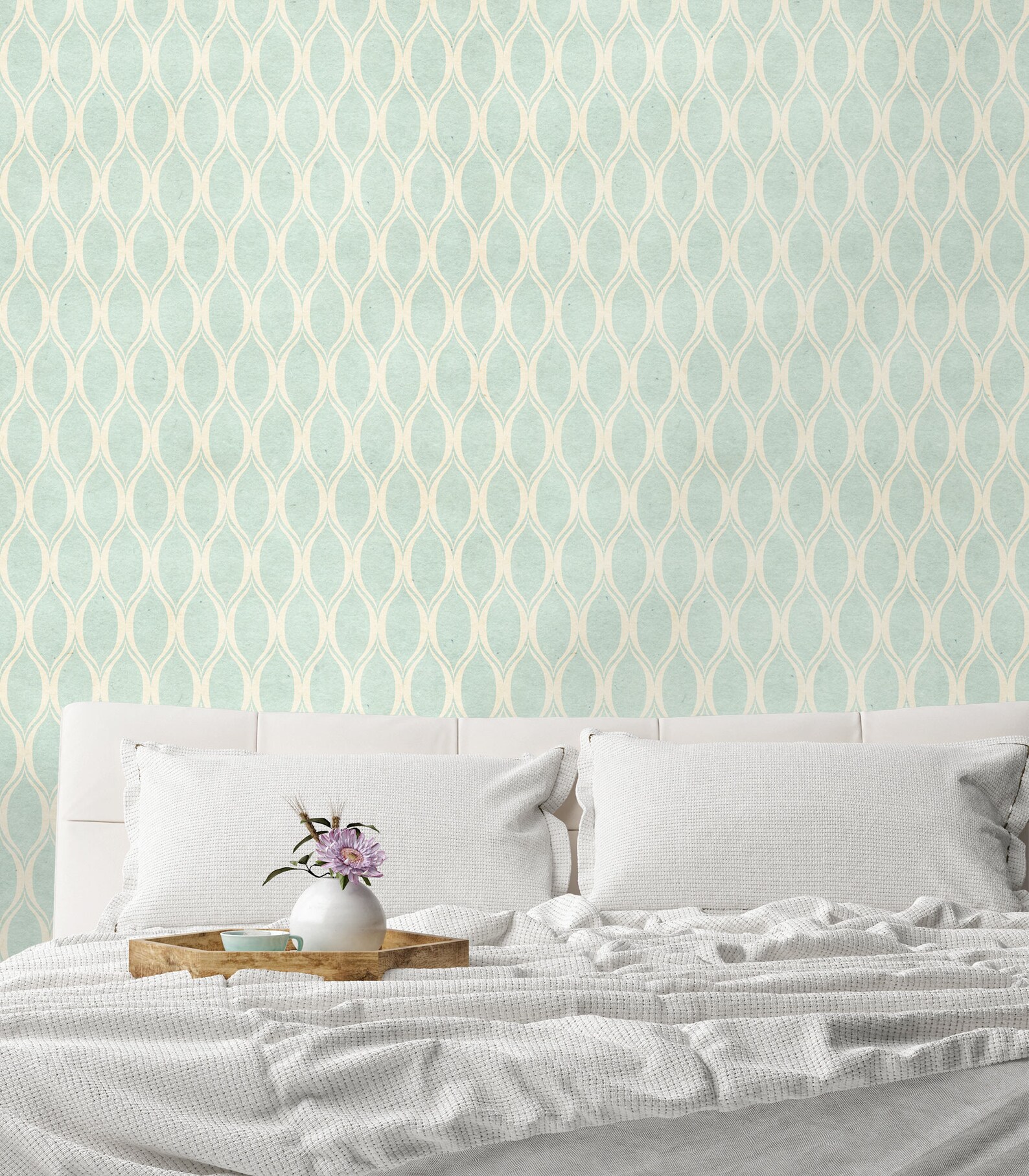 Retro Wallpaper Geometric Wallpaper Vintage Wallpaper Peel - Etsy