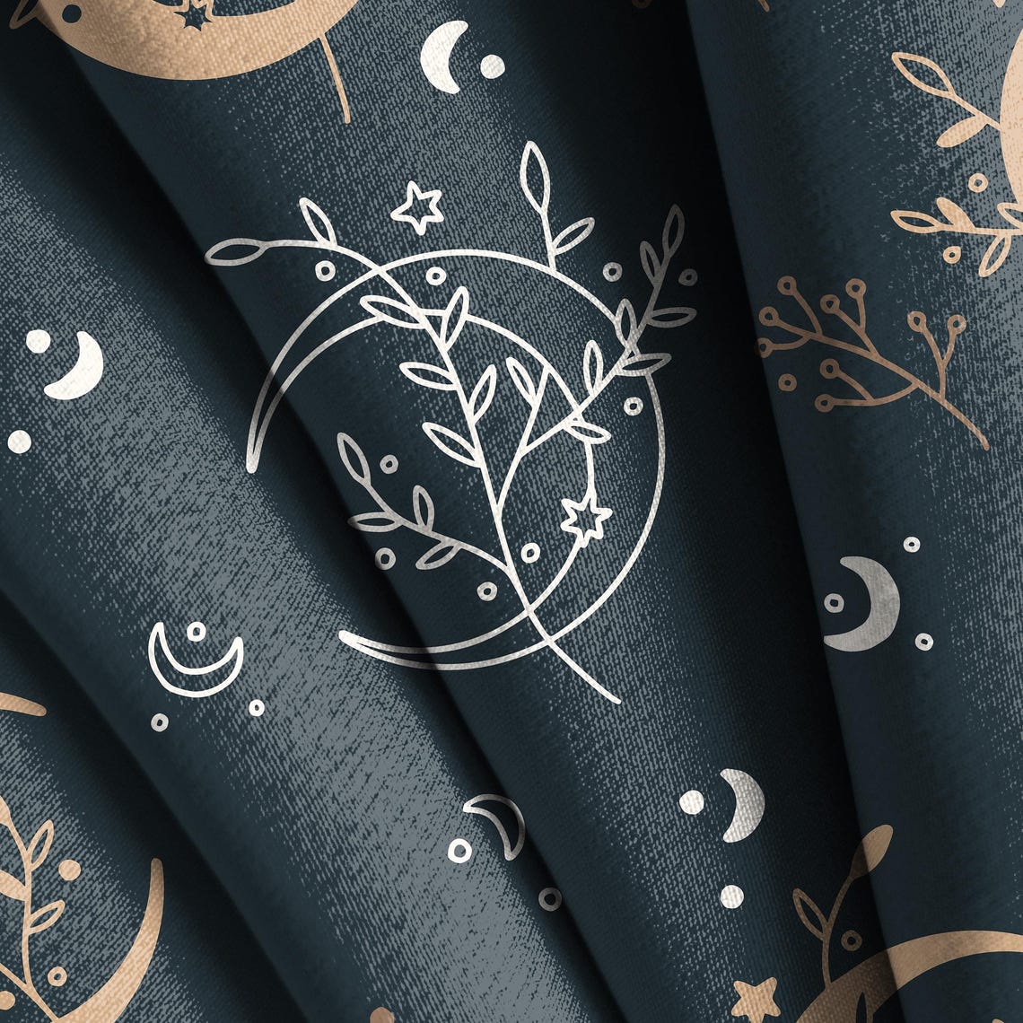 Celestial Fabric, Ethereal Material, Moon Textiles, Astronomy Design ...