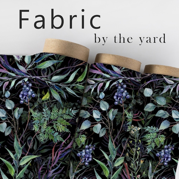 Botanical Fabric - Etsy