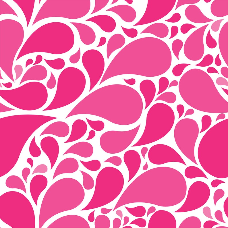 Whimsical Wallpaper Pink Wallpaper Girl Room Wallpaper Peel - Etsy