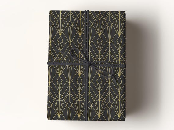 Art Deco Wrapping Paper Christmas Gift Wrap Geometric Wrapping Paper Victorian Wrapping Paper Premium Gift Wrap Crafting Paper Etsy UK