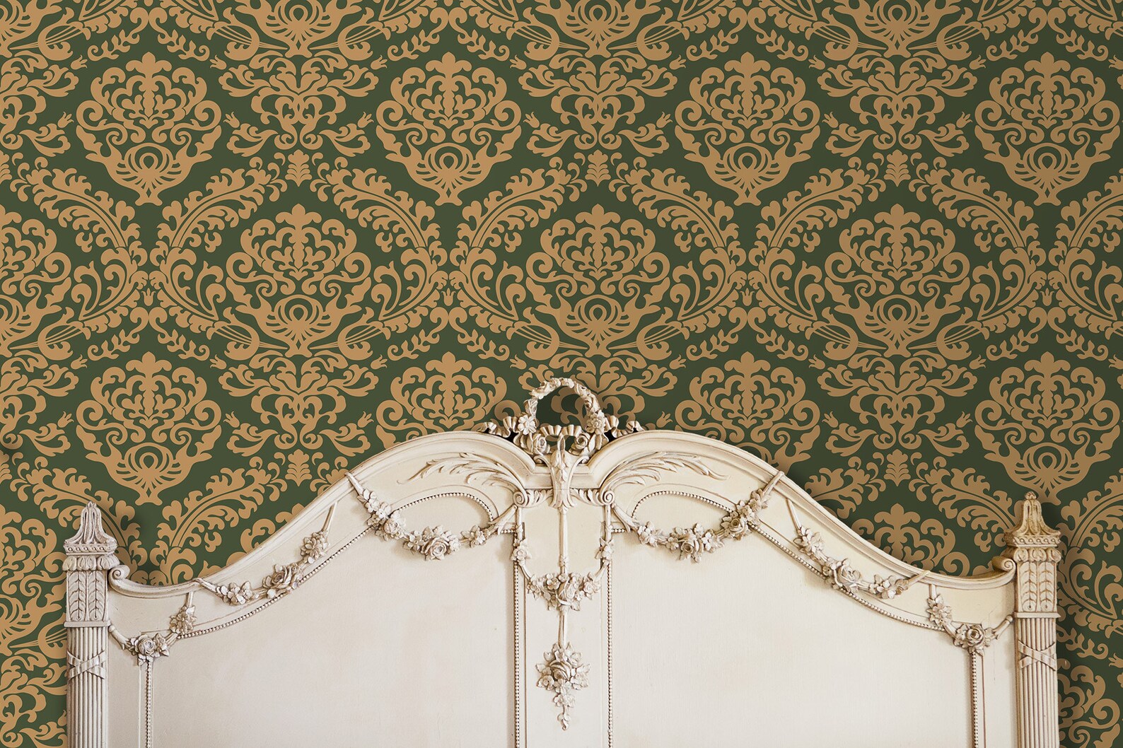 Victorian Wallpaper, Damask Wallpaper, Antique Wallpaper, Peel and ...