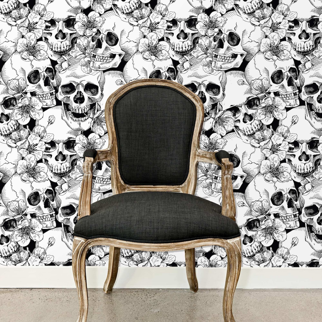 Skull Wallpaper, Gothic Wallpaper, Tropical Wallpaper, Goth Wallpaper ...