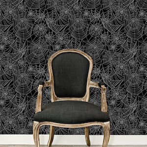 Gothic Wallpaper, Spider Web Wallpaper, Halloween Inspired Wallpaper ...