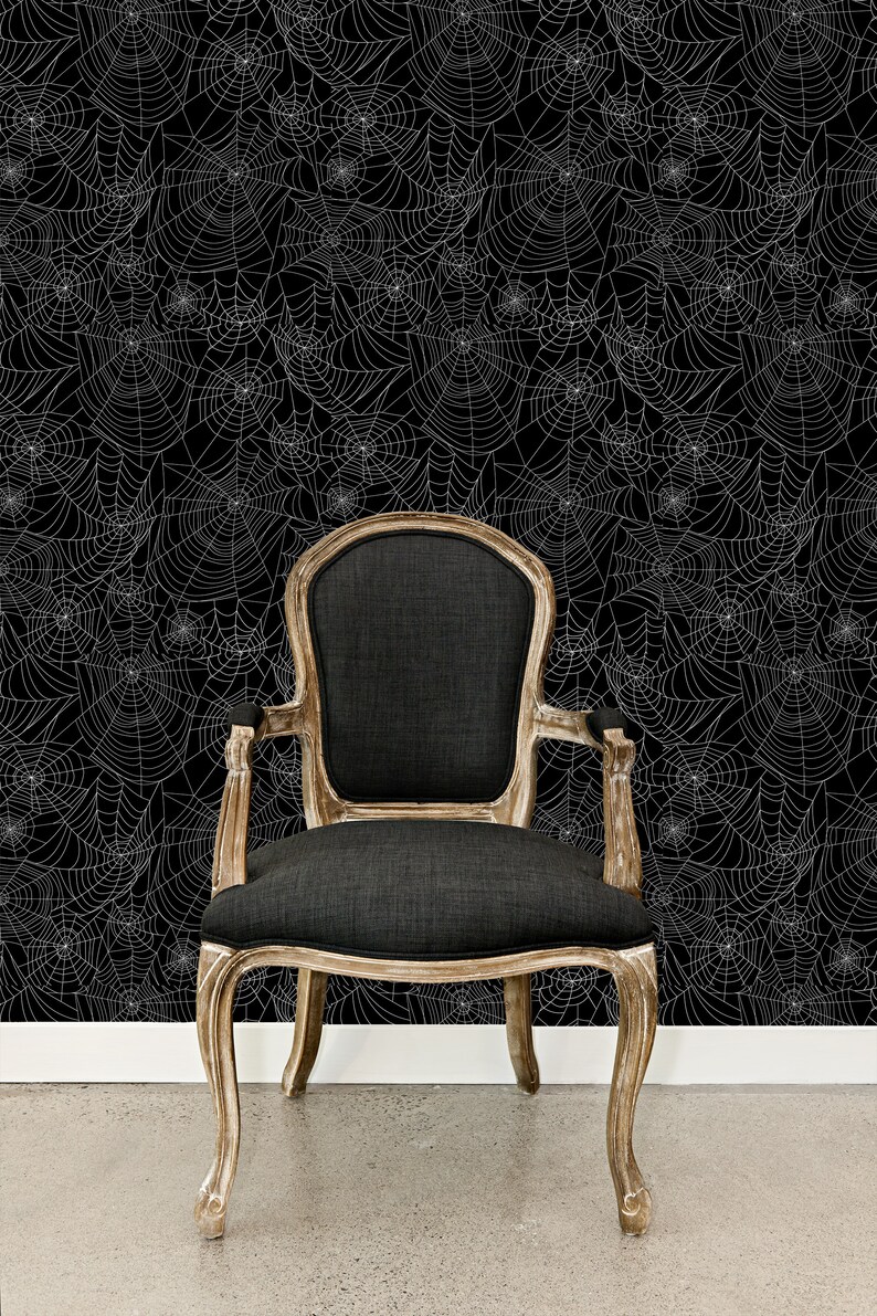 Gothic Wallpaper, Spider Web Wallpaper, Halloween Inspired Wallpaper ...