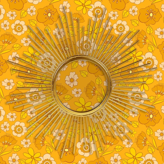 Retro Wallpaper Mid Century Wallpaper Antique Wallpaper | Etsy