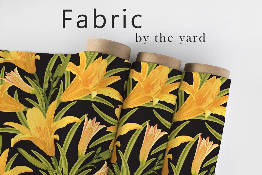 Victorian Fabric, Lilies Material, Floral Textiles, Flower Garden ...