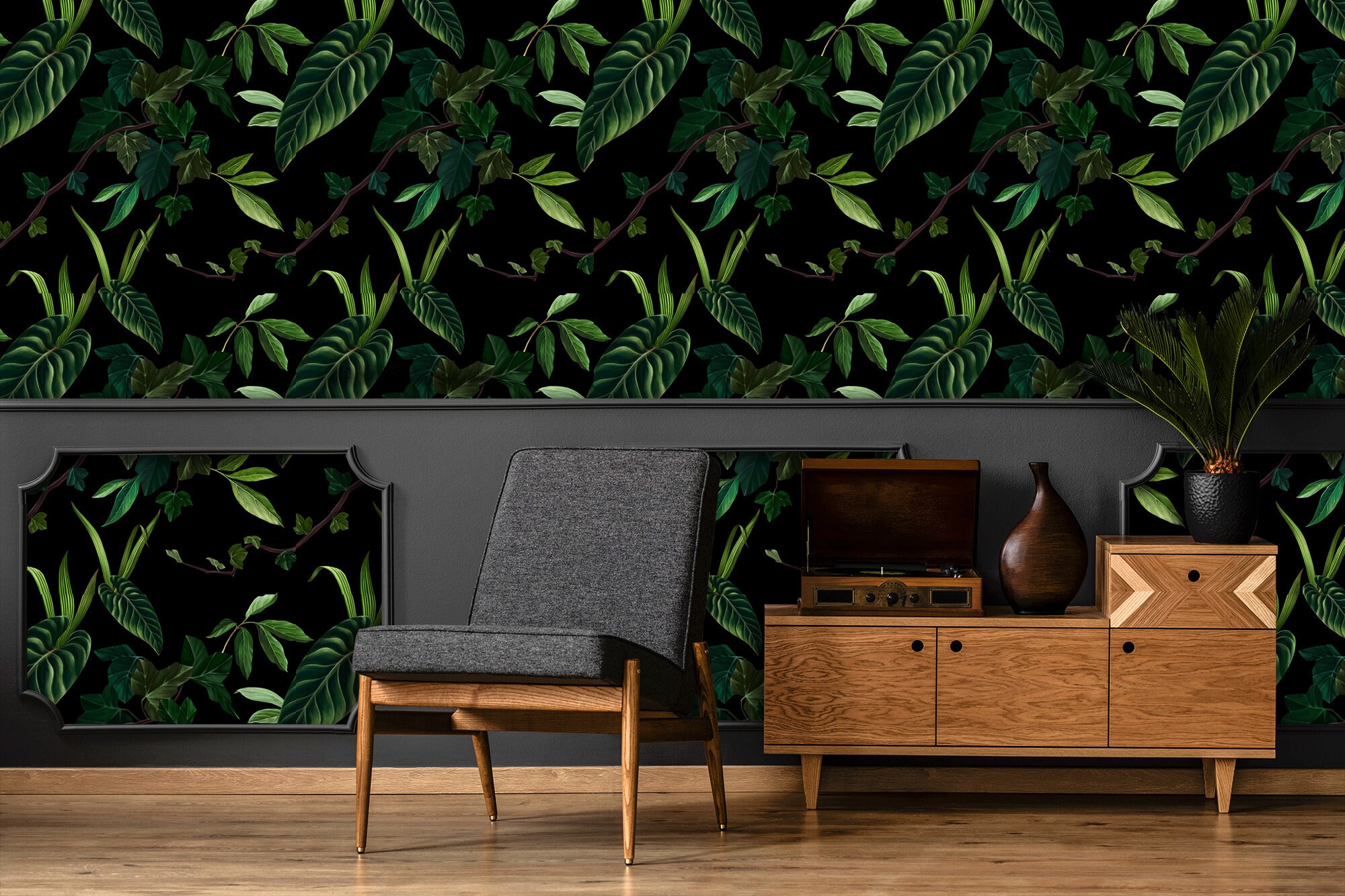 Botanical Wallpaper, Moody Wallpaper, Dark Wallpaper, Forest Wallpaper ...