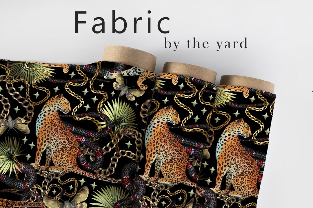 Cheetah Fabric, Eclectic Material, Jungle Textiles, Maximalist Design ...