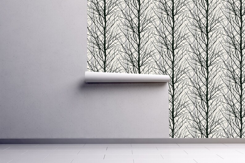 Tree Wallpaper Woods Wallpaper Peel and Stick Wallpaper - Etsy