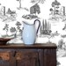 Antique Wallpaper Toile Wallpaper Victorian Wallpaper Peel - Etsy Canada