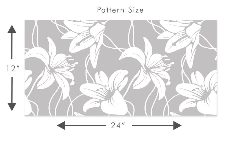 Grey Wallpaper Large Floral Wallpaper Victorian Wallpaper | Etsy