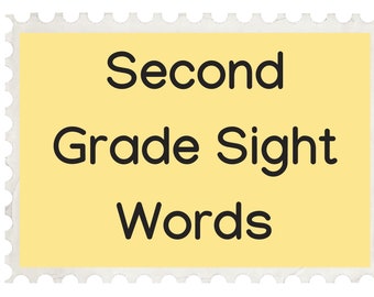 2nd Grade Dolch Sight Word Flashcards - Digital Download - Printable ...