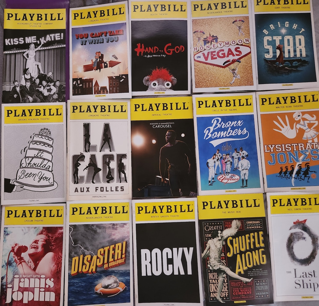 15 Broadway Playbills Great Condition! - Etsy