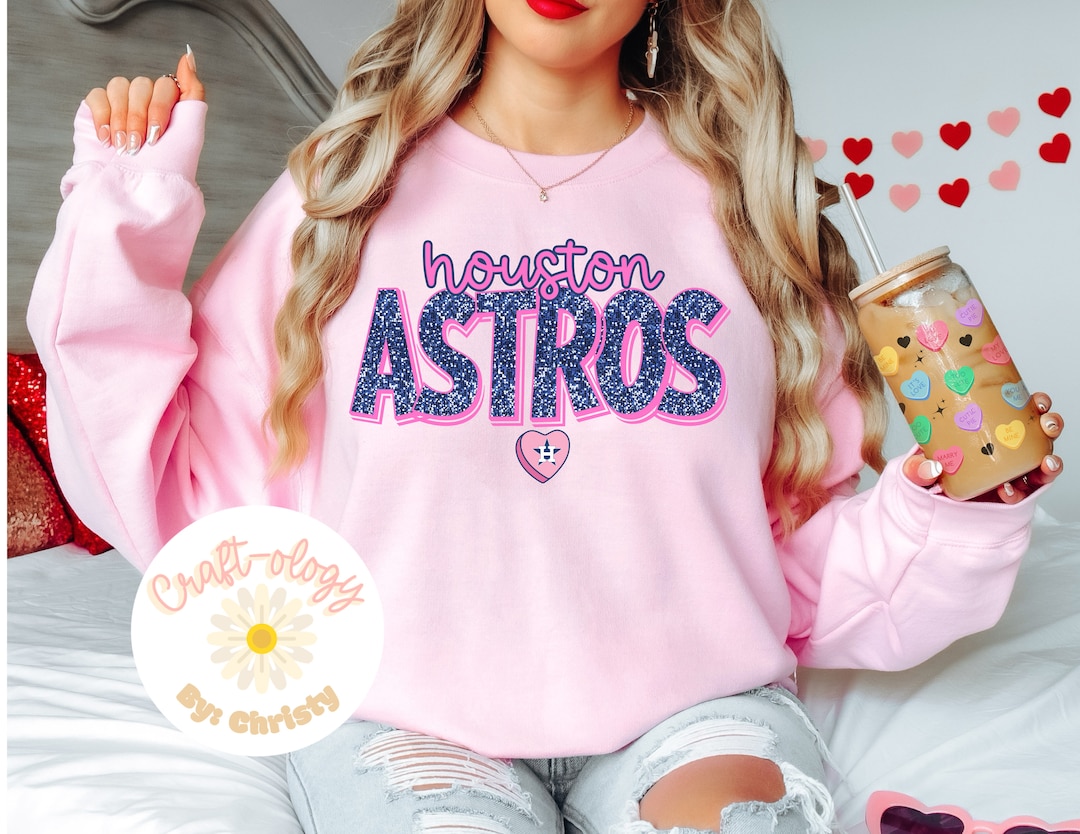 Astros/pink Astros Sweater/houston Astros - Etsy