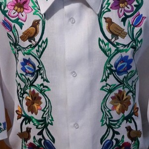 Hand Embroidered Men Shirt With Unique Embroidery Traditional ...